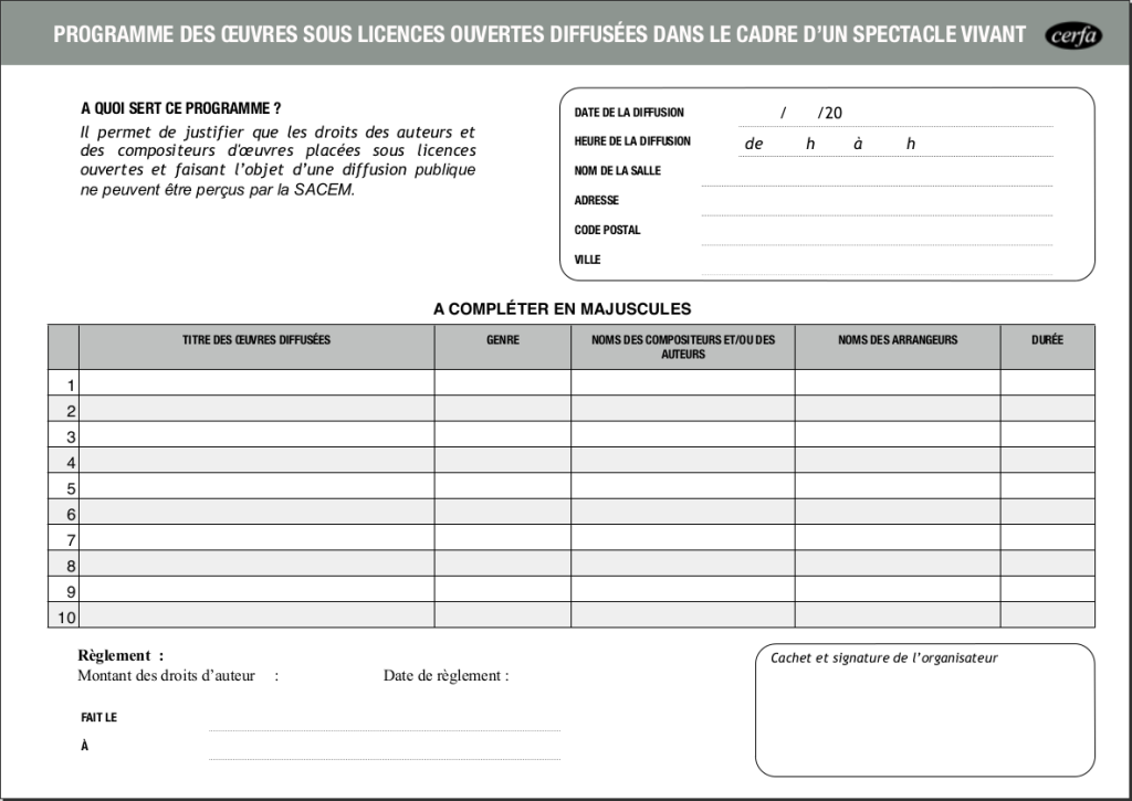 Sacem | Documentation